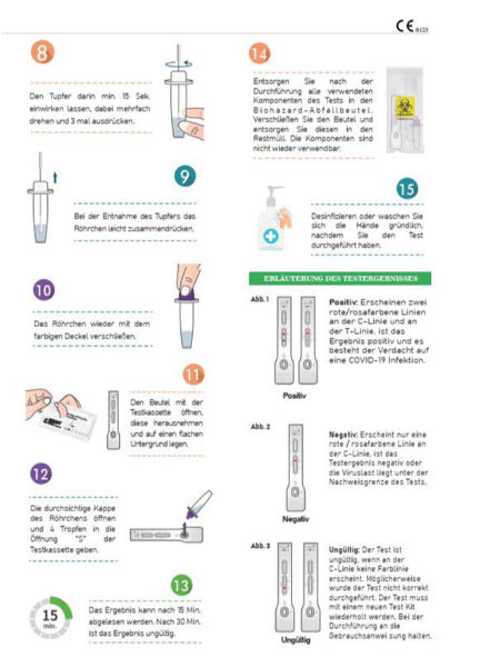 Hotgen TUV CE 0123 Ag Antigen rapid test kits for self-testing, rapid ...
