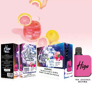 China 4000 Puffs Higo Mesh Coil 5% Nicotine 1200 mAh Disposable Vape ...