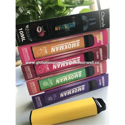 China Smokman Cube 2500 puffs Disposable electronic cigar on Global ...