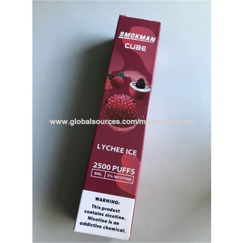 China Smokman Cube 2500 puffs Disposable electronic cigar on Global ...