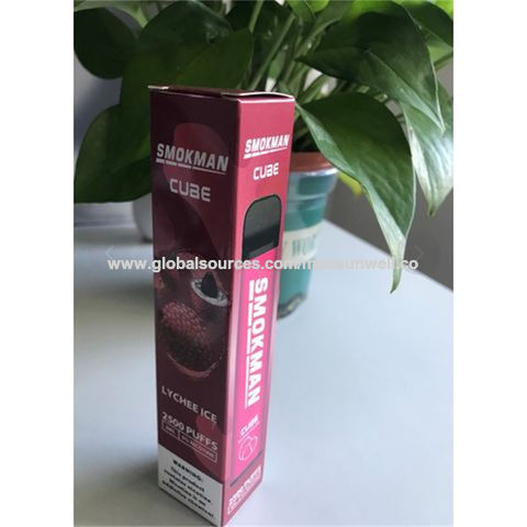 China Smokman Cube 2500 puffs Disposable electronic cigar on Global ...