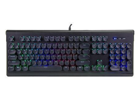 Semi-Mechanical Gaming Keyboard with Double color injection round ...