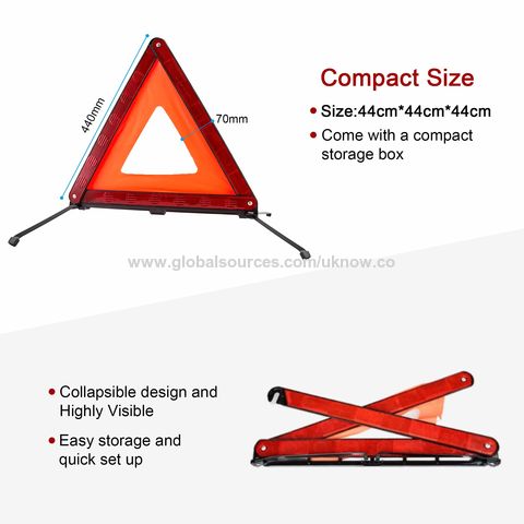 China Safety Triangle Warning Kit, Car Roadside Emergency Kit with ...