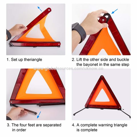 China Safety Triangle Warning Kit, Car Roadside Emergency Kit with ...