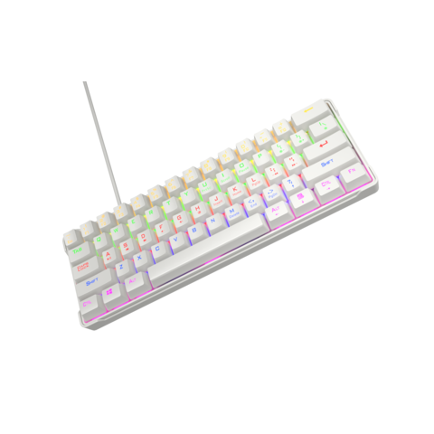 China 61 Keys Mini Slim Mechanical keyboard Gaming Rainbow Color Led ...