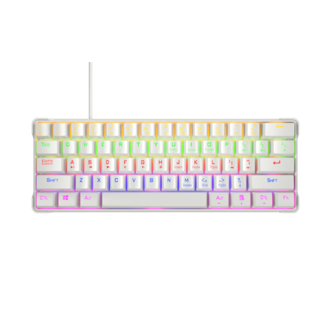 China 61 Keys Mini Slim Mechanical keyboard Gaming Rainbow Color Led ...