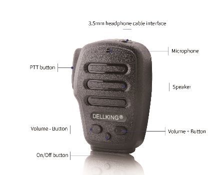 China Police Bluetooth speaker mic wireless shoulder microphone on ...