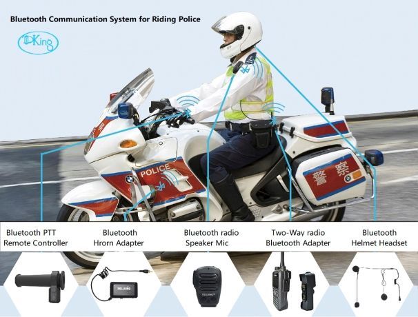 China Police Bluetooth speaker mic wireless shoulder microphone on ...