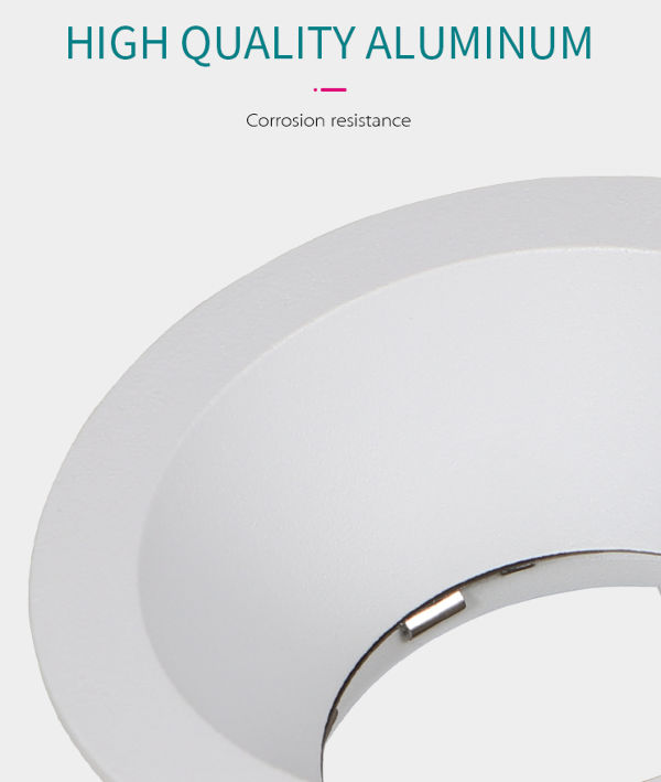 GU10 round LED Recessed Aluminum Alloy holder fixed MR16 Spotlight ...