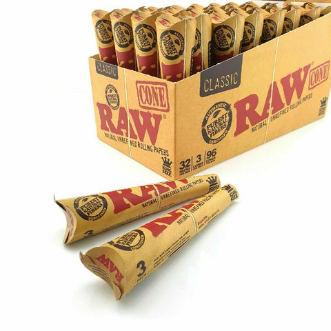 China Raw Natural Unrefined 1 1/4 Cones Rolling Papers on Global ...