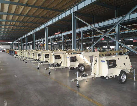 China SWT Trailer Mounted Mobile Light Tower, with 9 meters mast on Global Sources,Mobile Light ...