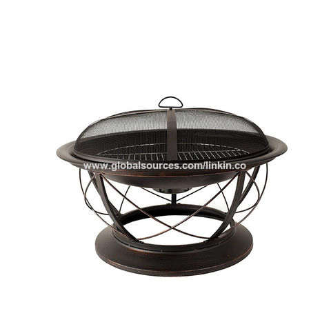China Simple Convenient Black color Ironwork Stove Frame for park or ...
