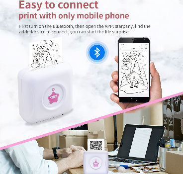 China The easy to carry mini pocket portable thermal printer is ...