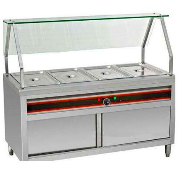 China Kitchen serving hot food display counter soup bain marie on ...