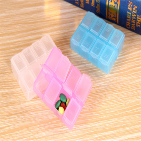 China Portable plastic 8-compartment pill box on Global Sources ...