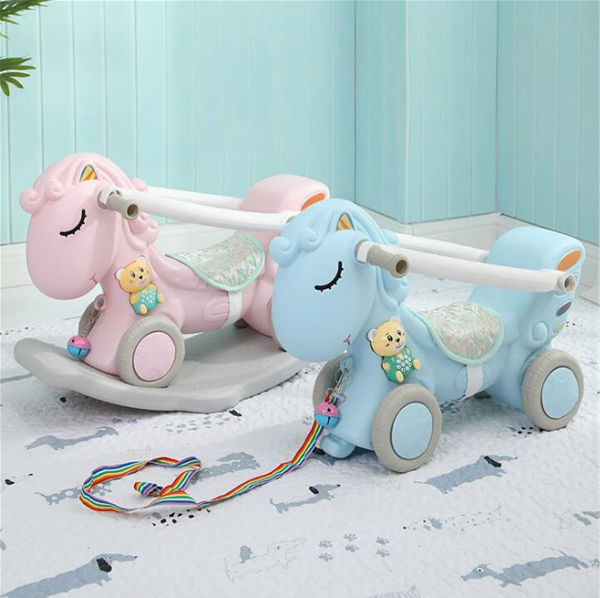 China Shake Horse Trojan Children Plastic Shaker Baby Toy on Global ...