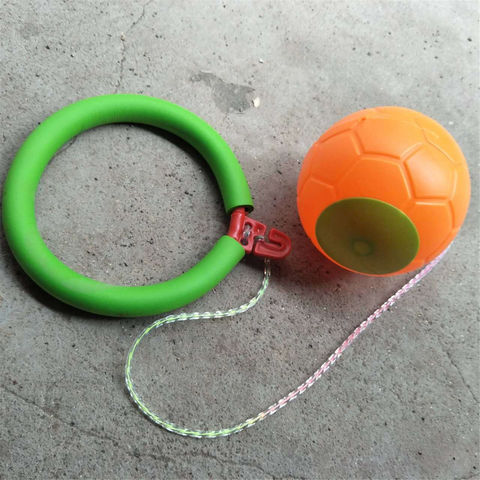 China Kids plastic sport skip ball foot toys colorful jumping ball Foot ...