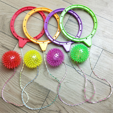 China Kids plastic sport skip ball foot toys colorful jumping ball Foot ...