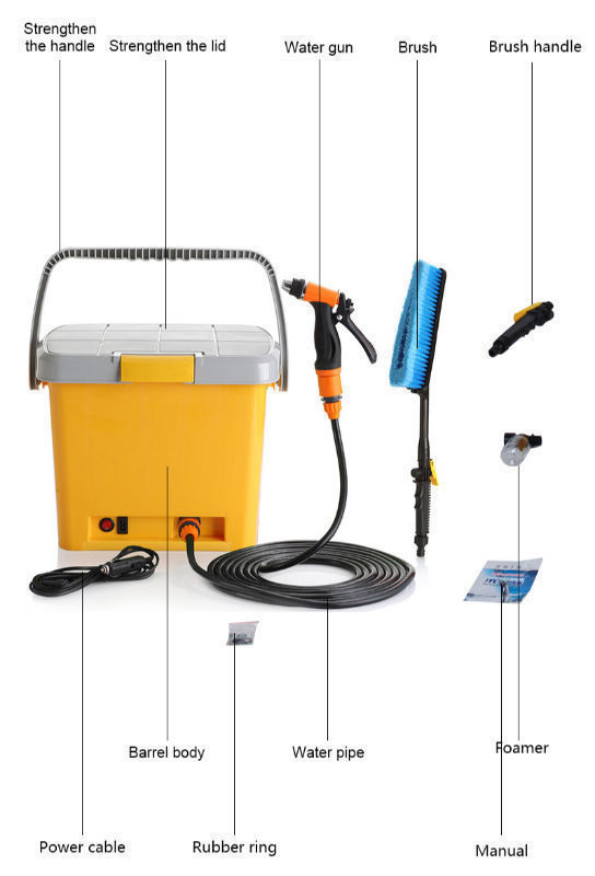 China 2V Car Cleaning Kit Portable Water Spray High Pressure Car ...