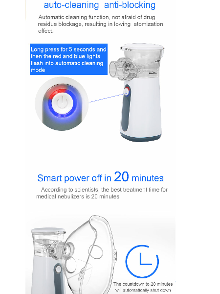 China Micro nebulizer USB charging home use mini equipment adjustable ...