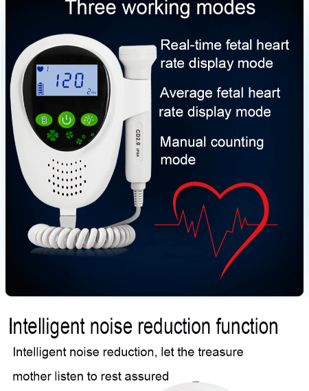 China Fetal heart doppler new smart listening fetal heart sound monitor ...