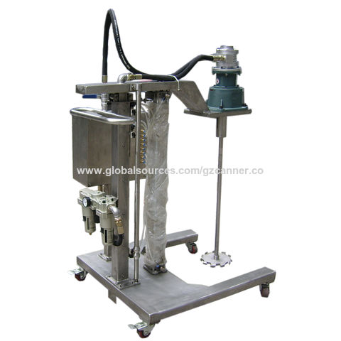 China Auto Air-driven Trolley Pneumatic Lifting Mixer With Reducer on ...