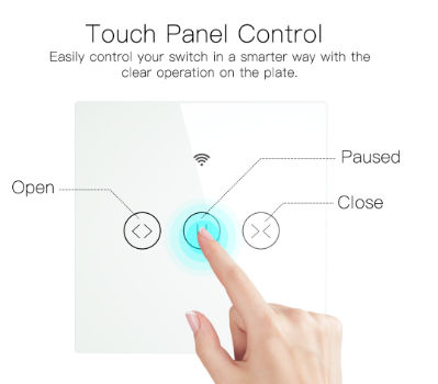 China Tuya APP Smart Curtain Switch Roller Shade Motor Wall Switches ...