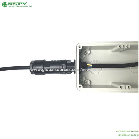 China TUV Solar AC 3P Connector IP68 cable male to panel female type on ...