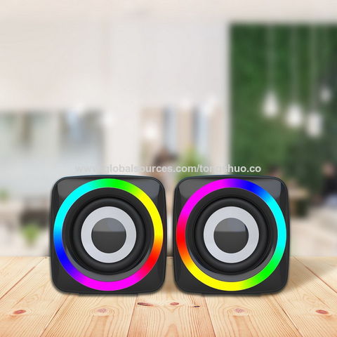 China 6w Mini Rgb Light Led Wired Pc Laptop Desktop speaker on Global ...