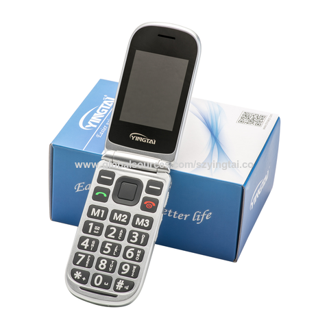 China 4G basic flip cell phone for elder people on Global Sources,4G ...