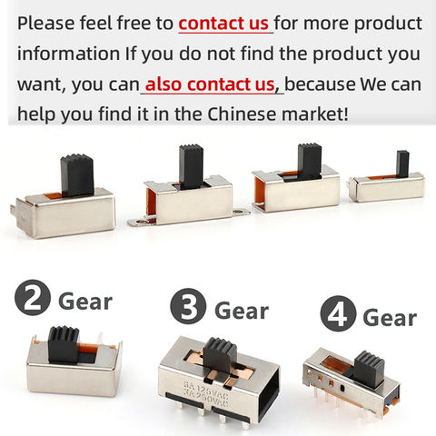 China 1P2T slide switches 3PIN defond slide switch 2 position Right ...