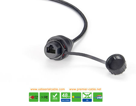 China Waterproof RJ45 LAN Mount Panel Cable on Global Sources ...