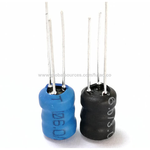 China 3 Pin Radial Leaded Inductor Ferrite Drum Core Inductor For ...