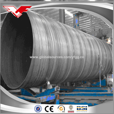 China Spiral Welded steel pipe SSAW for pile, gas, oil, water ...