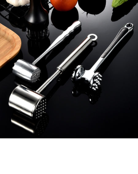 China Manual 304 Stainless Steel Steak Loose Meat Mallet Pierced Meat