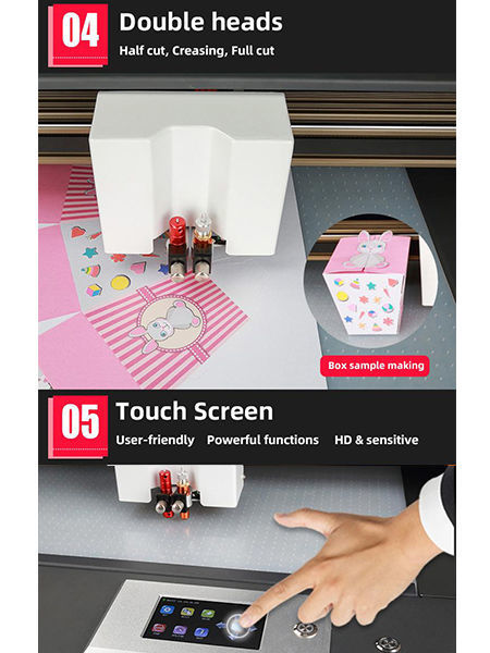 120cm*90cm big size working area Built-in Camera Double Heads Contour ...