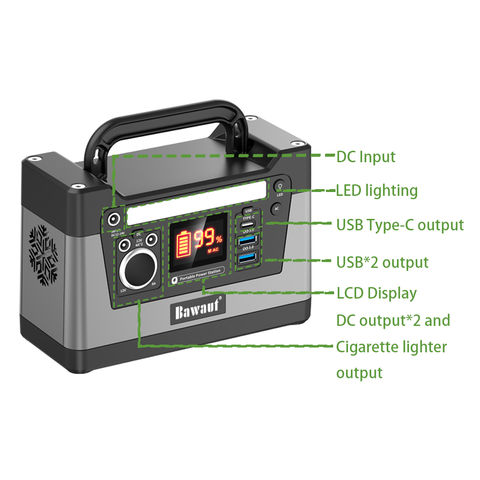 China Portable Power Station 100W 100Wh 110V 220V Lifepo4 Battery Pack DC AC USB For Home ...