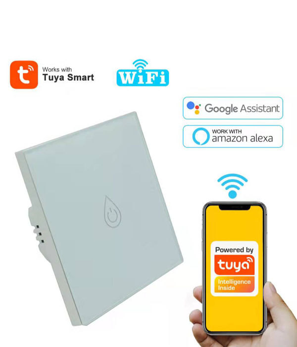 China AC220V Smart Wall Wifi Touch Boiler Switch 3500W EU UK Standard ...