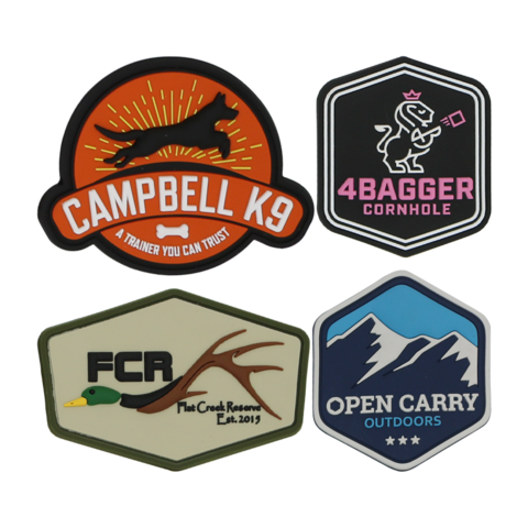 China Custom Made Soft PVC Rubber Patches, PVC 3D Embossed Patch on ...