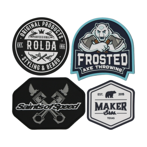 China Custom Made Soft PVC Rubber Patches, PVC 3D Embossed Patch on ...