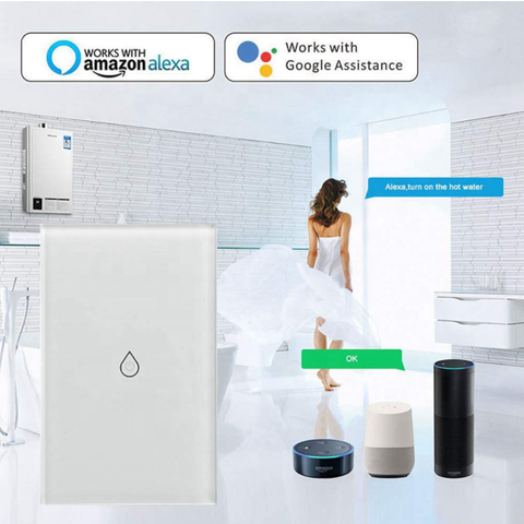 China AC220V Wall Wifi Touch Boiler Smart Switch 3500W US Standard 120 ...