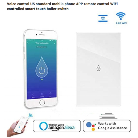 China AC220V Wall Wifi Touch Boiler Smart Switch 3500W US Standard 120 ...
