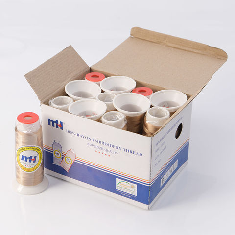 China Viscose Rayon Embroidery Thread 300D/1 Machine Embroidery Thread ...