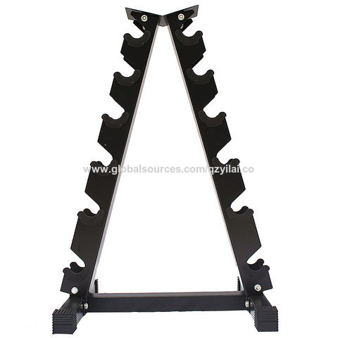 China Triangle 3 pairs of dumbbell rack A tower dumbbell bracket ...