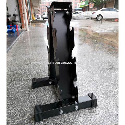 China Triangle 3 pairs of dumbbell rack A tower dumbbell bracket ...