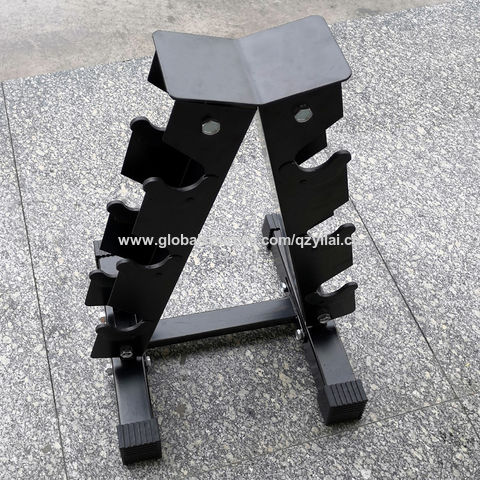 China Triangle 3 pairs of dumbbell rack A tower dumbbell bracket ...