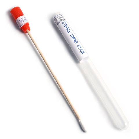 China Medical PP Tube Sterile Swabs Transport Cotton Swab Stick on ...