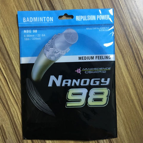 China Badminton 0.70mm racquet string 200m white orange black color ...