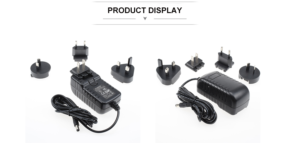 36W Interchangeable Plug AC/DC Adapter, 12V 15V power adapter with US ...