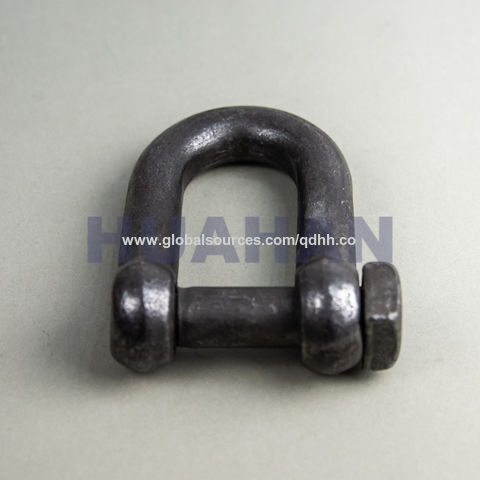 China Trawling Chain Shackle with Square Head Screw Pin, Self Colored ...